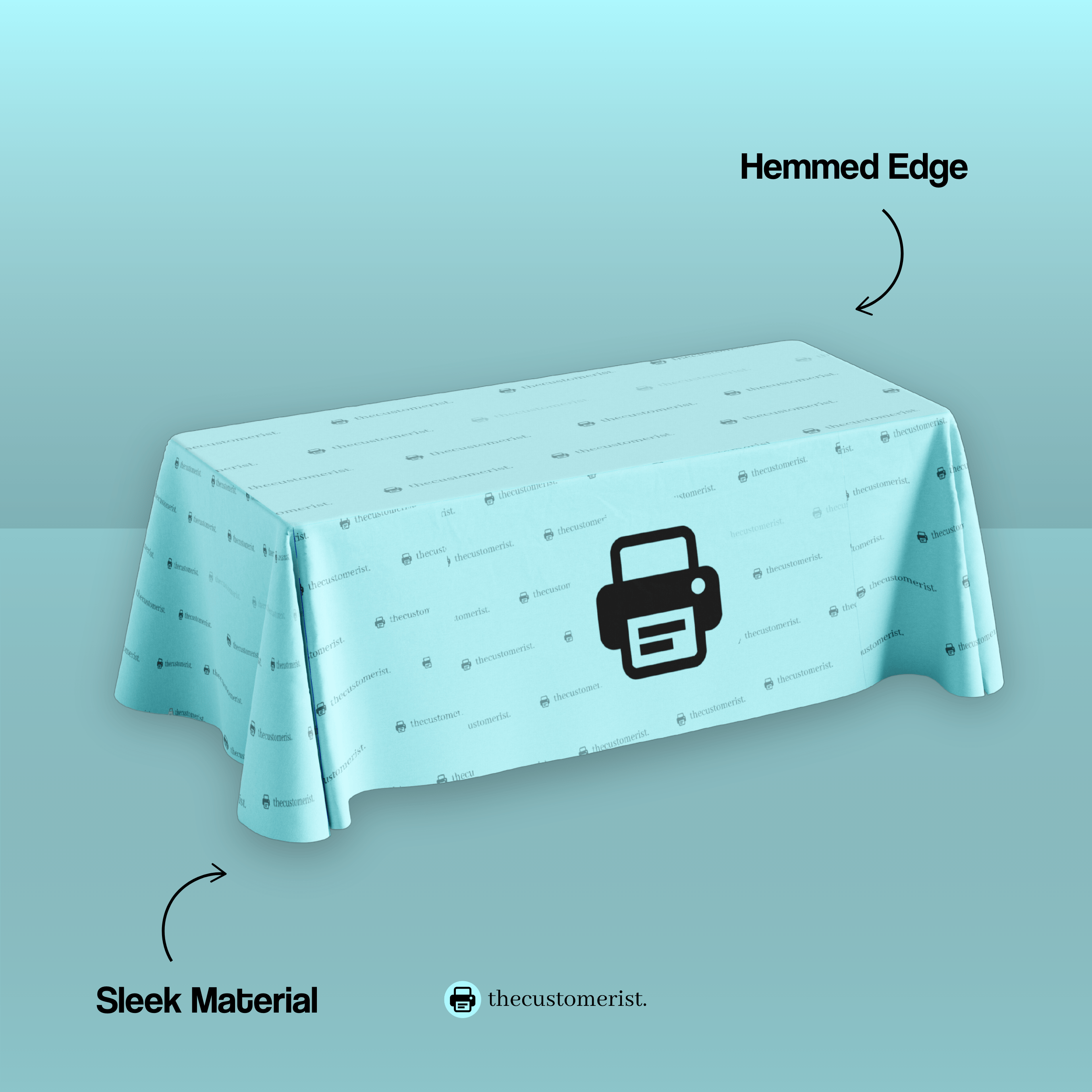 Custom Table Cloths- for 4ft, 5ft & 6ft Tables – THECUSTOMERIST LTD