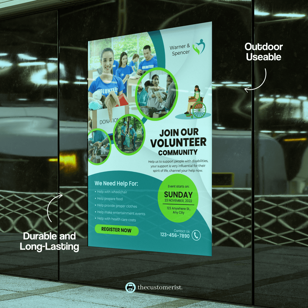 Outdoor Posters- A1, A2 & A3 – THECUSTOMERIST LTD